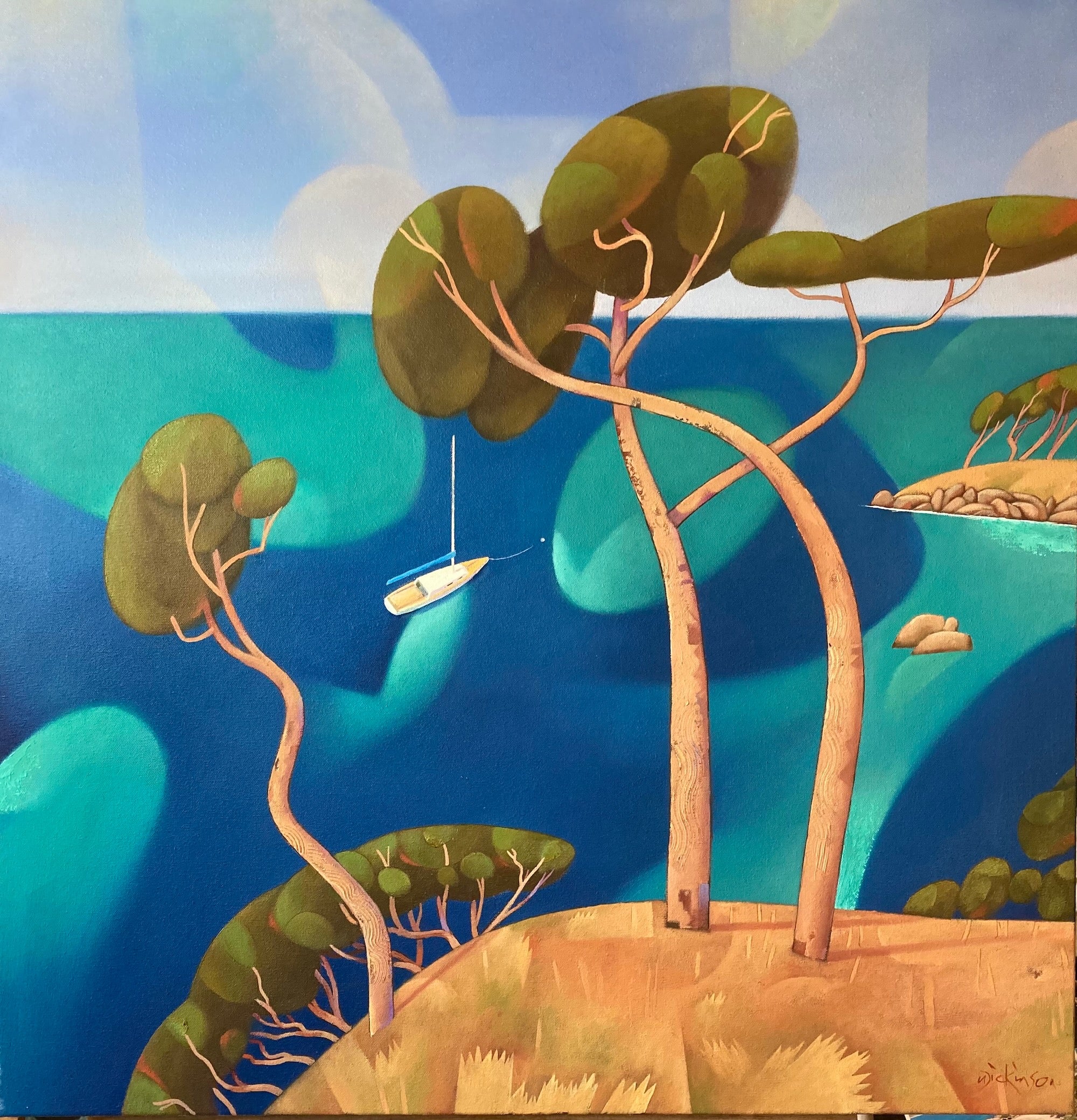 Ian Dickinson Abstract Artist Yallingup Galleries