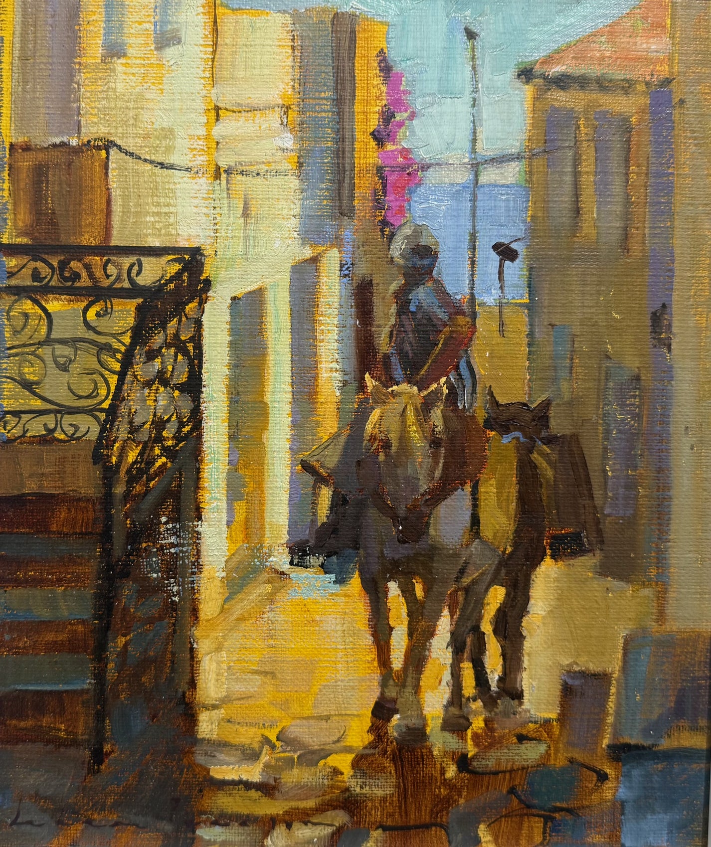 Transport in Hydra Under Golden Light – Yallingup Galleries