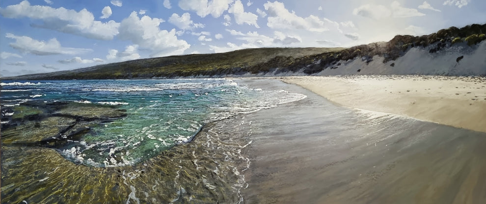 Looking Towards Rabbit Hill, Yallingup Surf Break – Yallingup Galleries